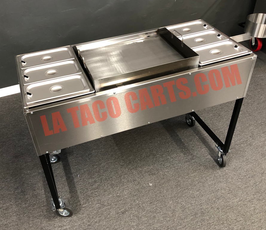 (#96) The Twin Steamer Cart – LA Taco Carts