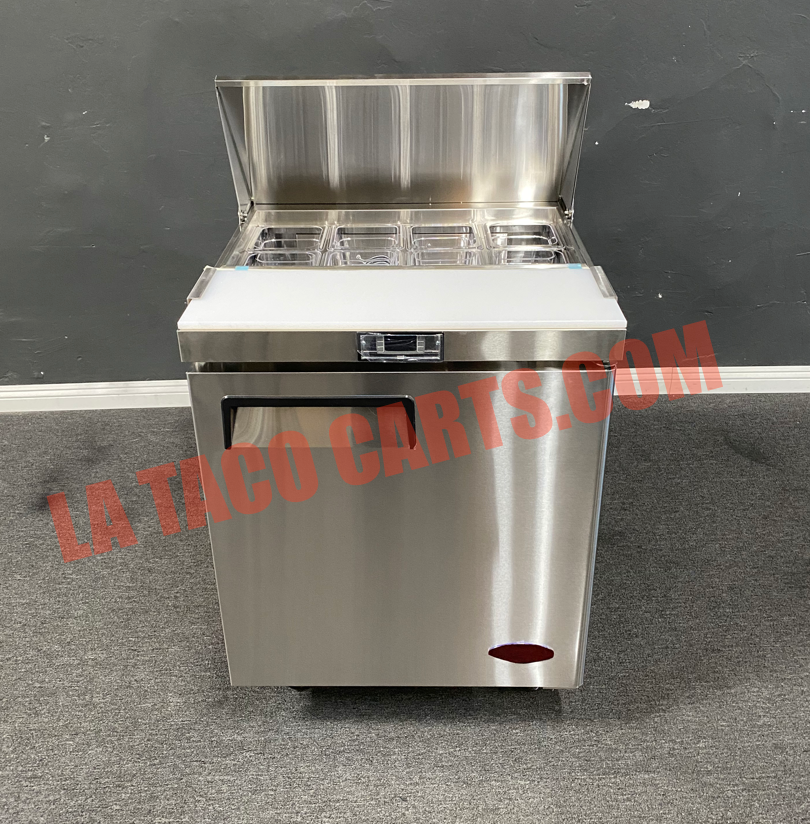 (#72) Cold Prep Fridge – LA Taco Carts