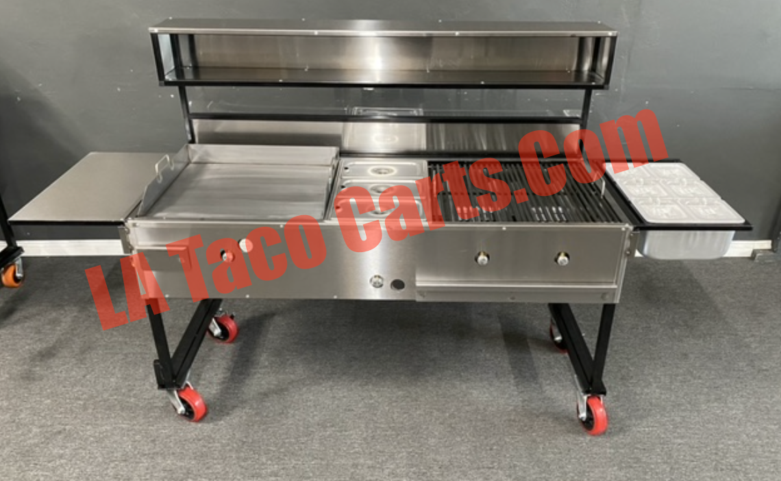 (#26) Grill combo cart with add-ons – LA Taco Carts