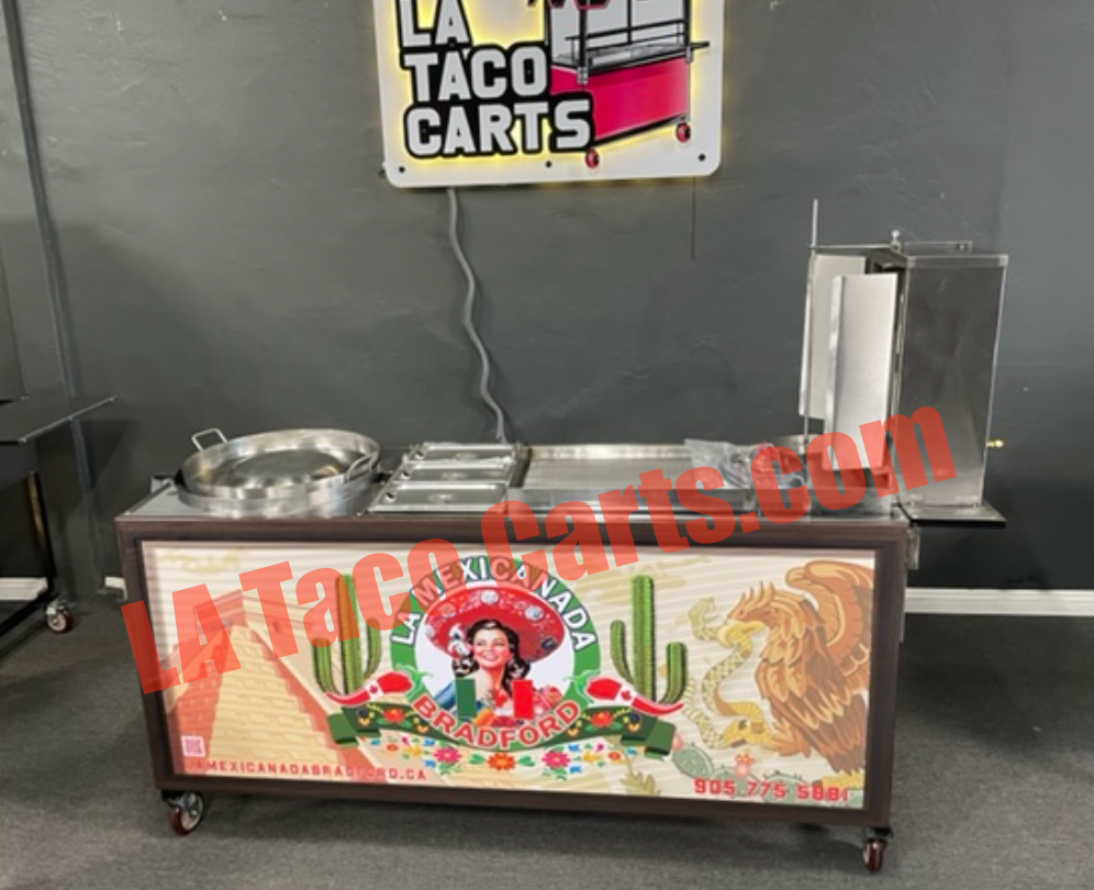 (#30) Tijuana Cart with Custom Front Art Panel – LA Taco Carts