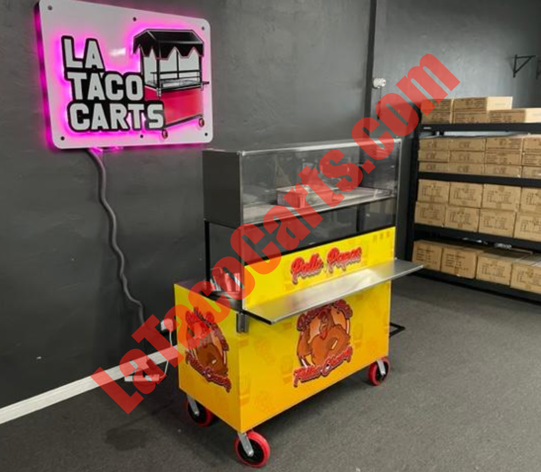 (#126) El Pollo Fryer Deluxe Station – LA Taco Carts