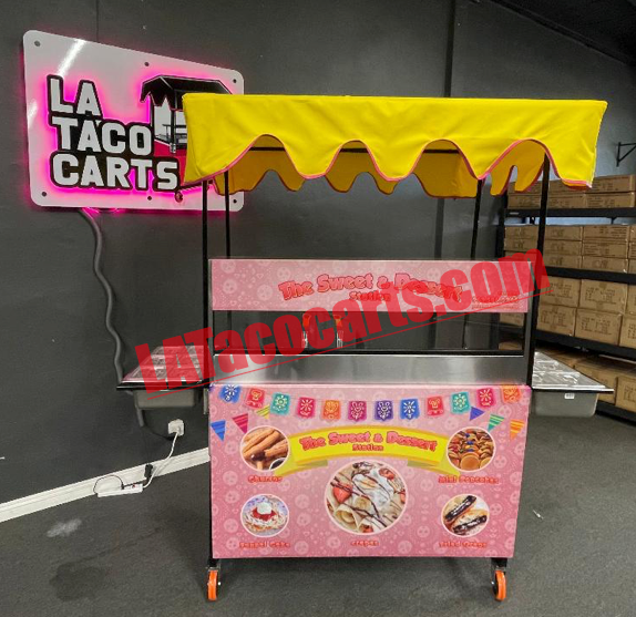 (#125) Custom Mini-Pancake/ Fryer Bundle Cart – LA Taco Carts